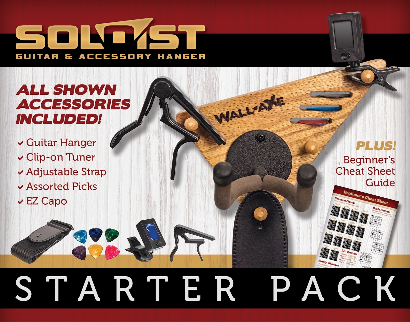 Wall-Axe Custom Guitar Hangers