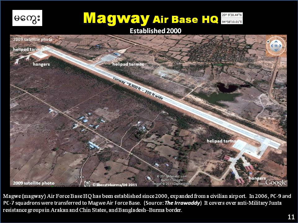 Part 1: Burma Air Force Bases: Part I: If .. No Fly Zone over Burma ...