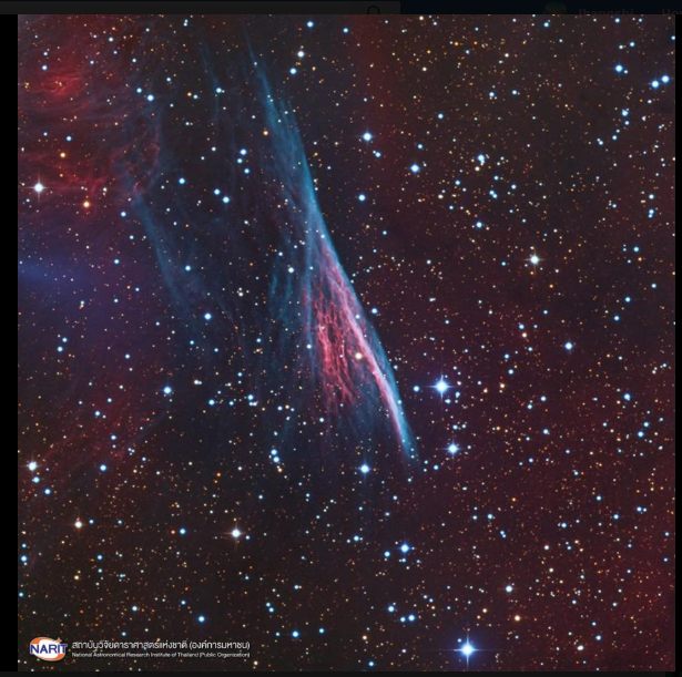NGC 2736, Pencil Nebula ซากซูเปอร์โนวาในกลุ่มดาวใบเรือ | dmcpost