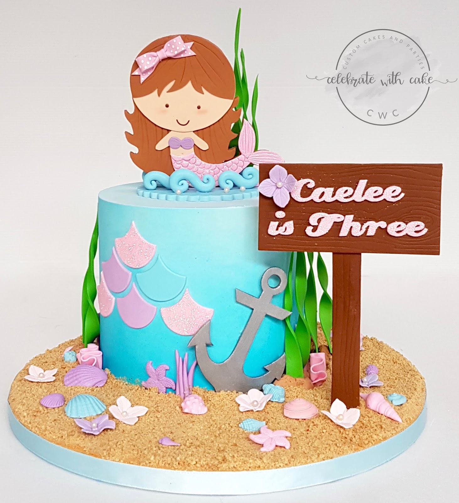 Celebrate with Cake!: 2D Mermaid Standee Cake