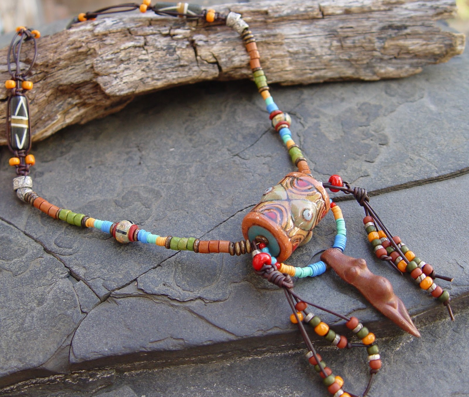 Jean A. Wells Handcrafted Artisan Jewelry: Pregnant Goddess Spirit Rattle