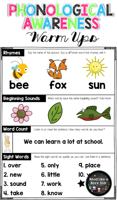 Phonological Awareness Warm-Ups: Building Strong Reading Foundations ...