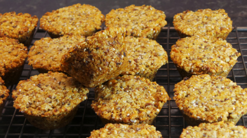 Mini Oat and Multiseed Bites - Geoff's Baking Blog