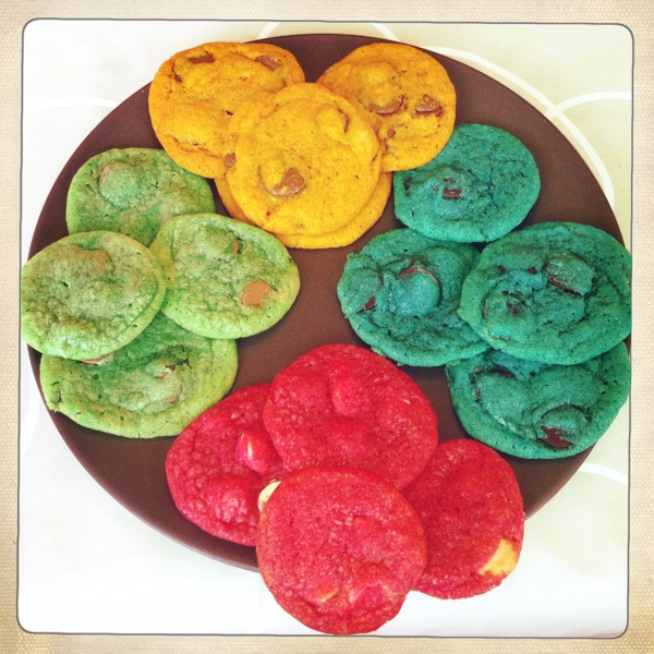Plaidoirie gourmande: Cookies Colors...