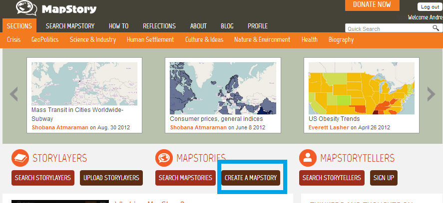 Opus SIG: MapStory - publicar mapas com cronologia dinâmica