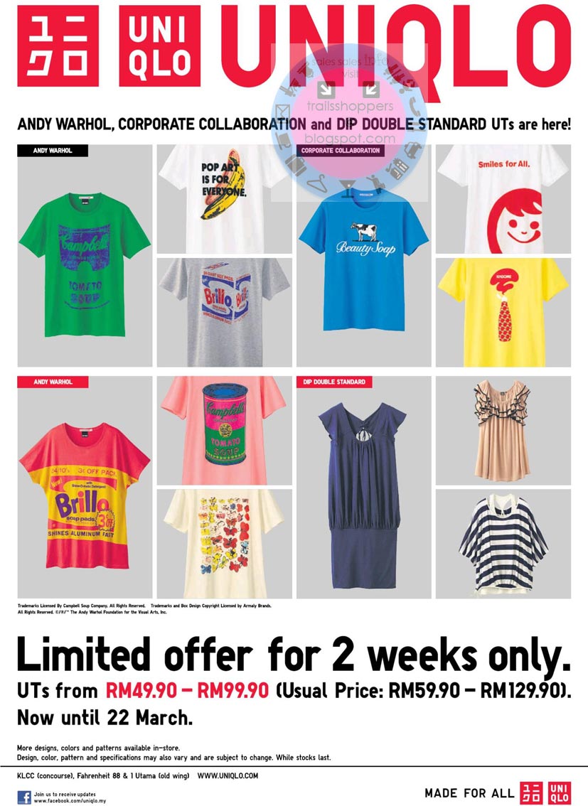 Uniqlo Promotion Sale Until 22 MAR 2012 - Trailsshoppers Online ...