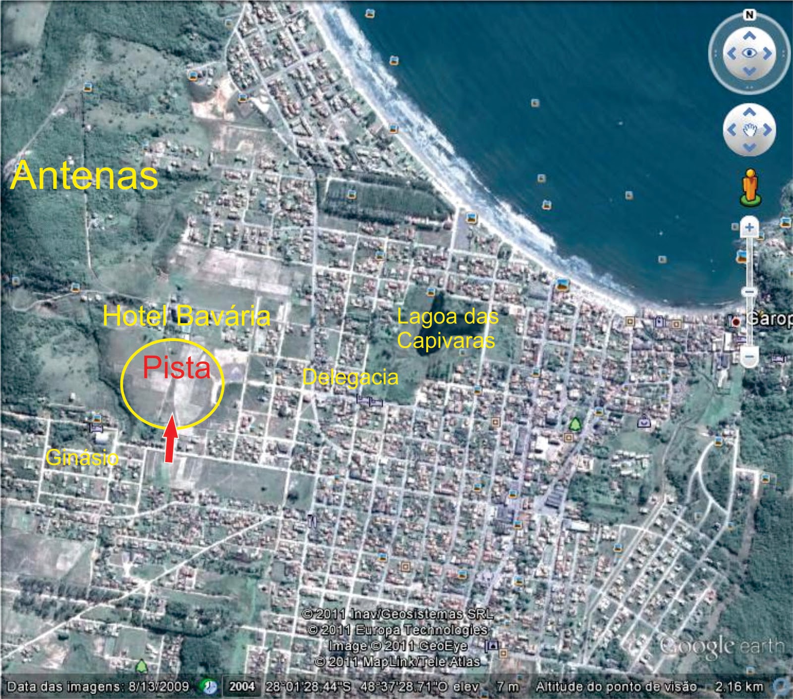 Aeromodelismo Garopaba: Localização da pista