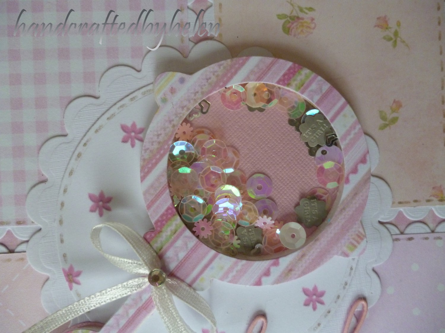 Handcrafted by Helen: Baby rattle shaker card