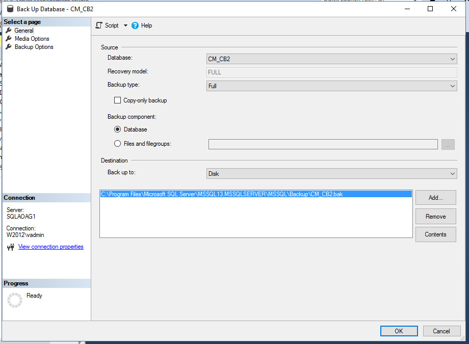 Venu Singireddy's blog: SQL recovery mode Change to full