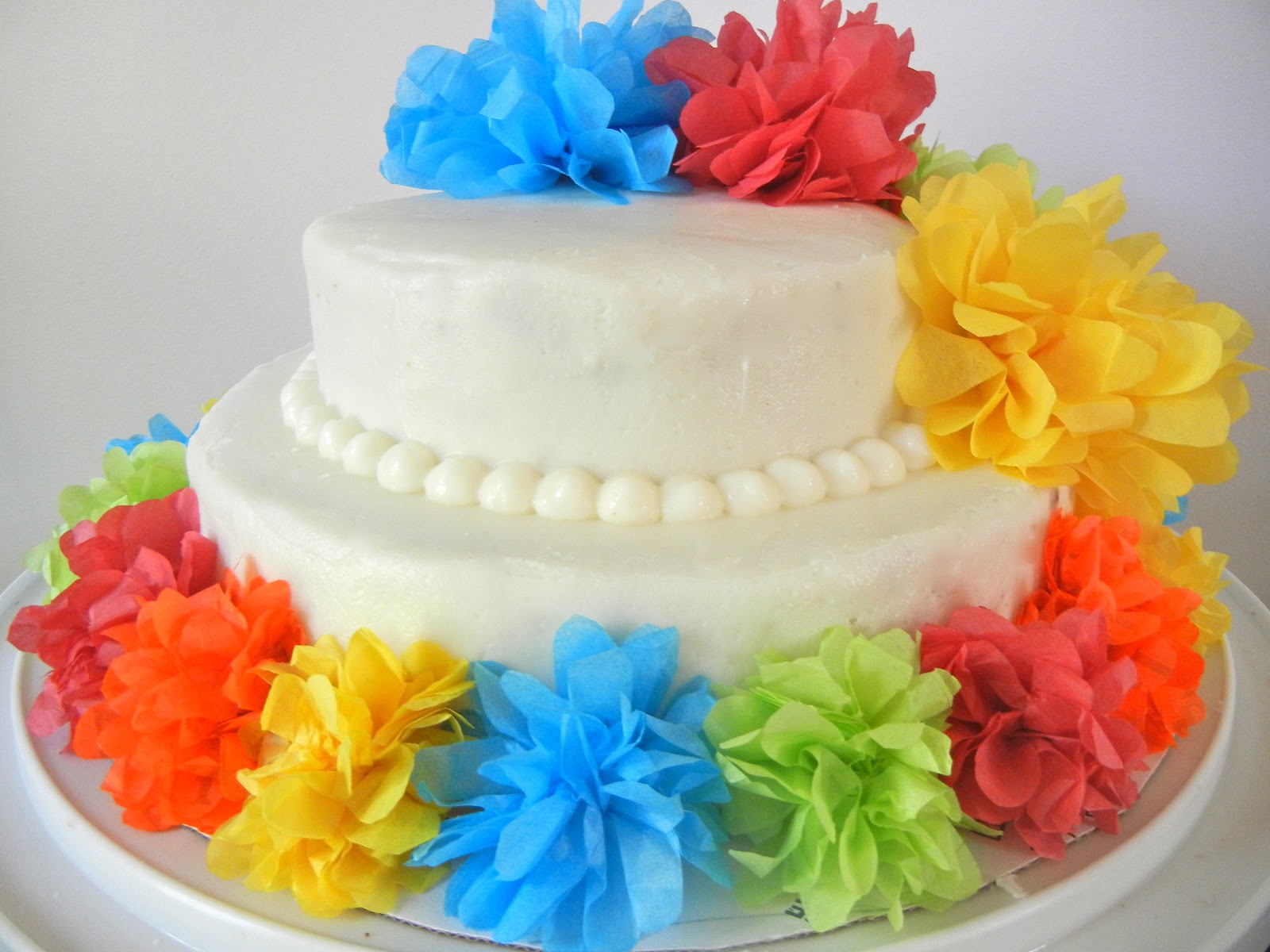 Making It Count :: Tissue Paper Flower...Cake - Mary Haseltine