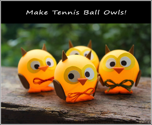 My Owl Barn: DIY: Tennis Ball Owls