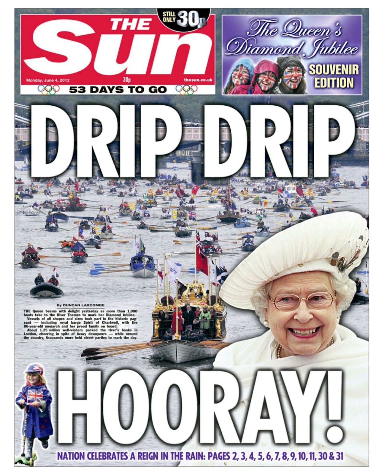 Sands Media Services: The Jubilee front page headline challenge