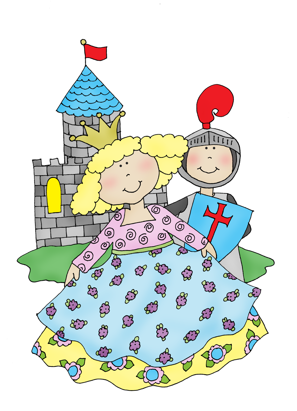 Free Dearie Dolls Digi Stamps: Princess Castle