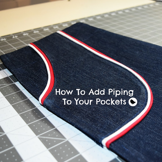 Snazzy DIY Pockets With Piping [Tutorial] | That Black Chic