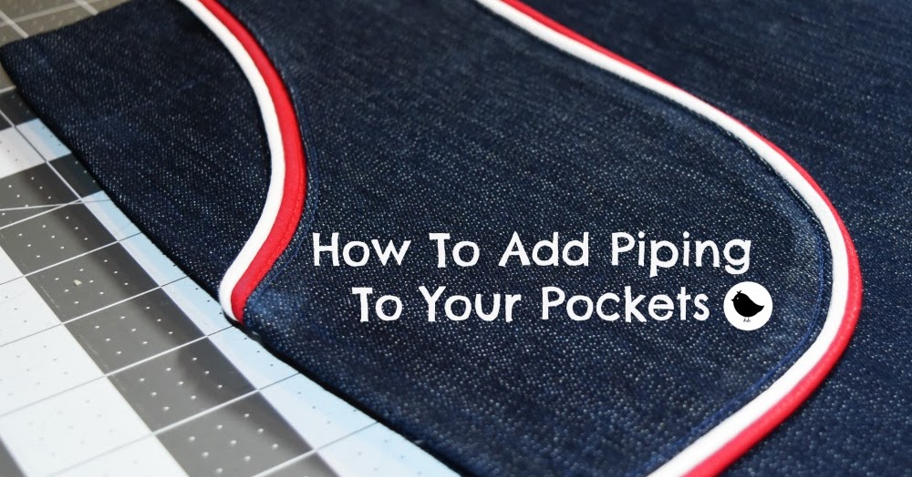 Snazzy DIY Pockets With Piping [Tutorial] | That Black Chic