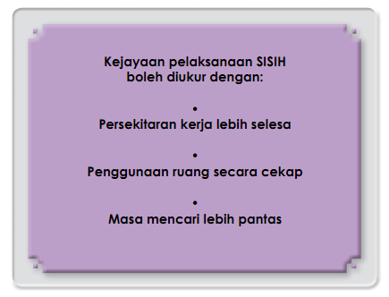 Blog Pengetua SMT Jasin: Perlaksanaan "S" Yang Pertama (SISIH)