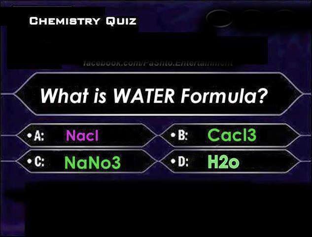 Formula of Water