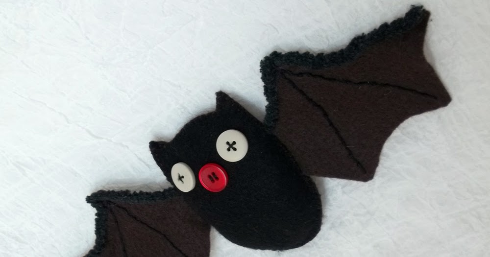 All Things Crafty: Free Felt Bat Pattern for Halloween