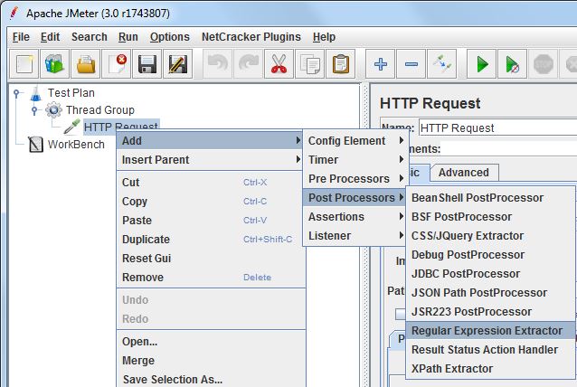 PerfLink: RegEx in JMeter