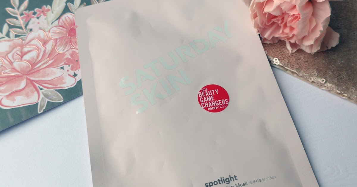 Mask Wednesday - Saturday Skin Spotlight Brightening Mask Try-on and ...