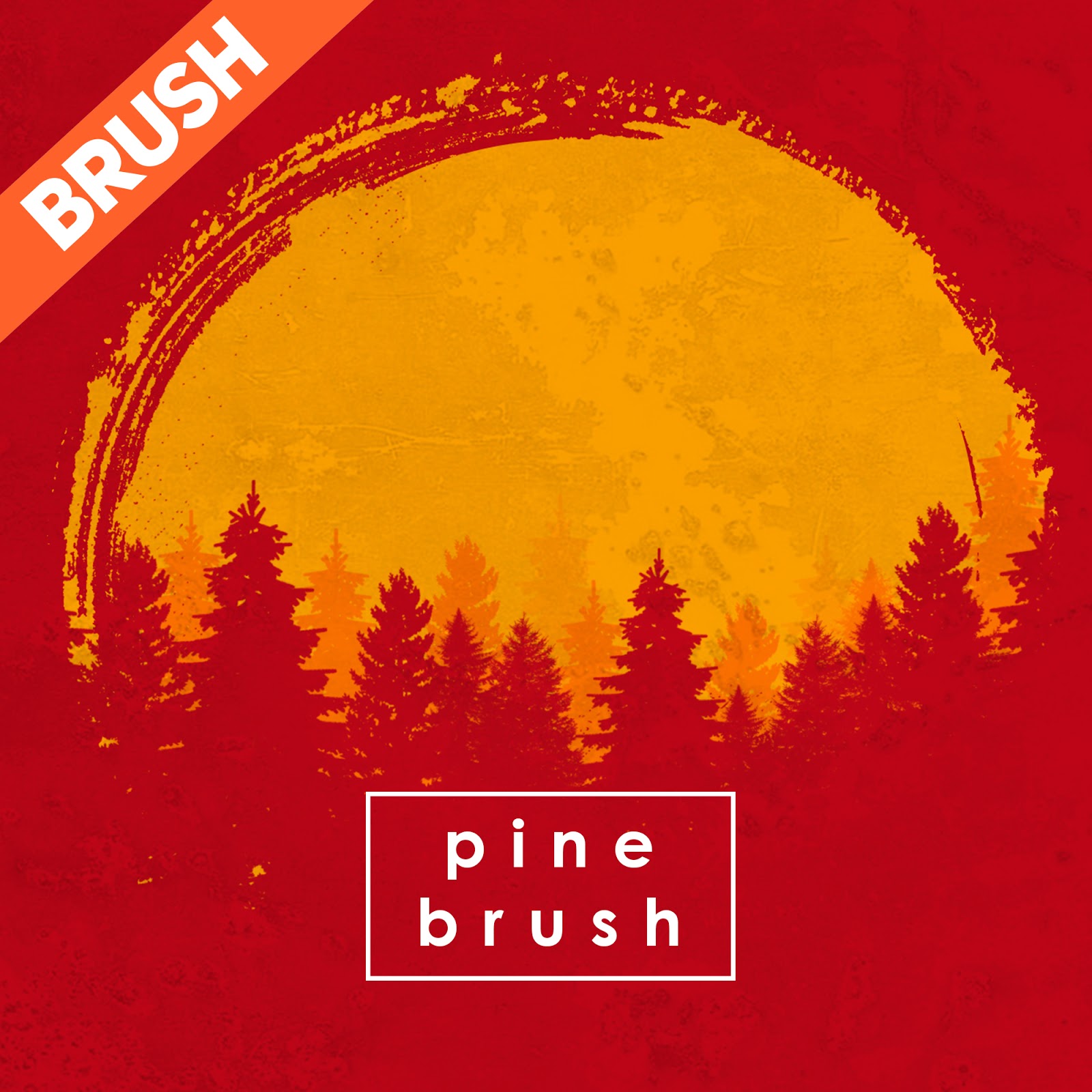 Free Download 8 Pine Photoshop Brush - ABR File