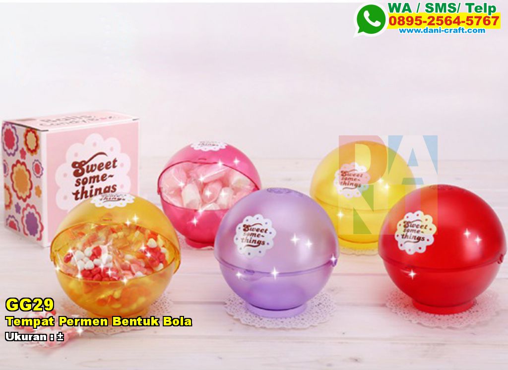 Tempat Permen Bentuk Bola | Souvenir Pernikahan
