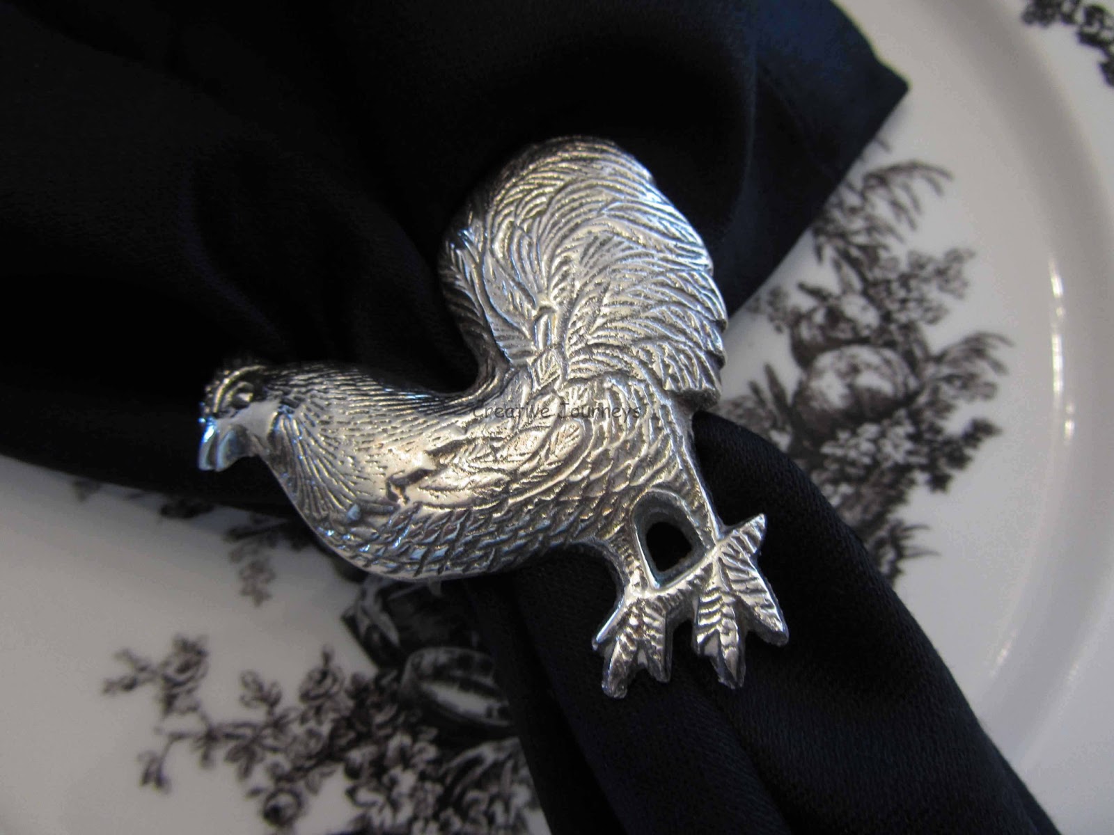 Creative Journeys: Crowing Rooster Tablescape and a winner announced!