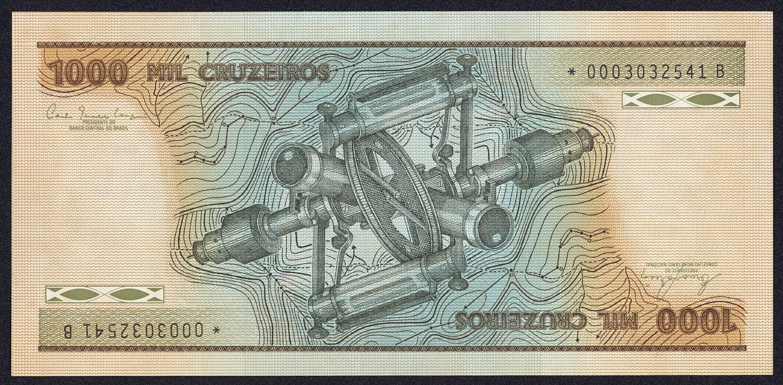 Brazil 1000 Cruzeiros banknote 1982 Barão do Rio Branco|World Banknotes ...