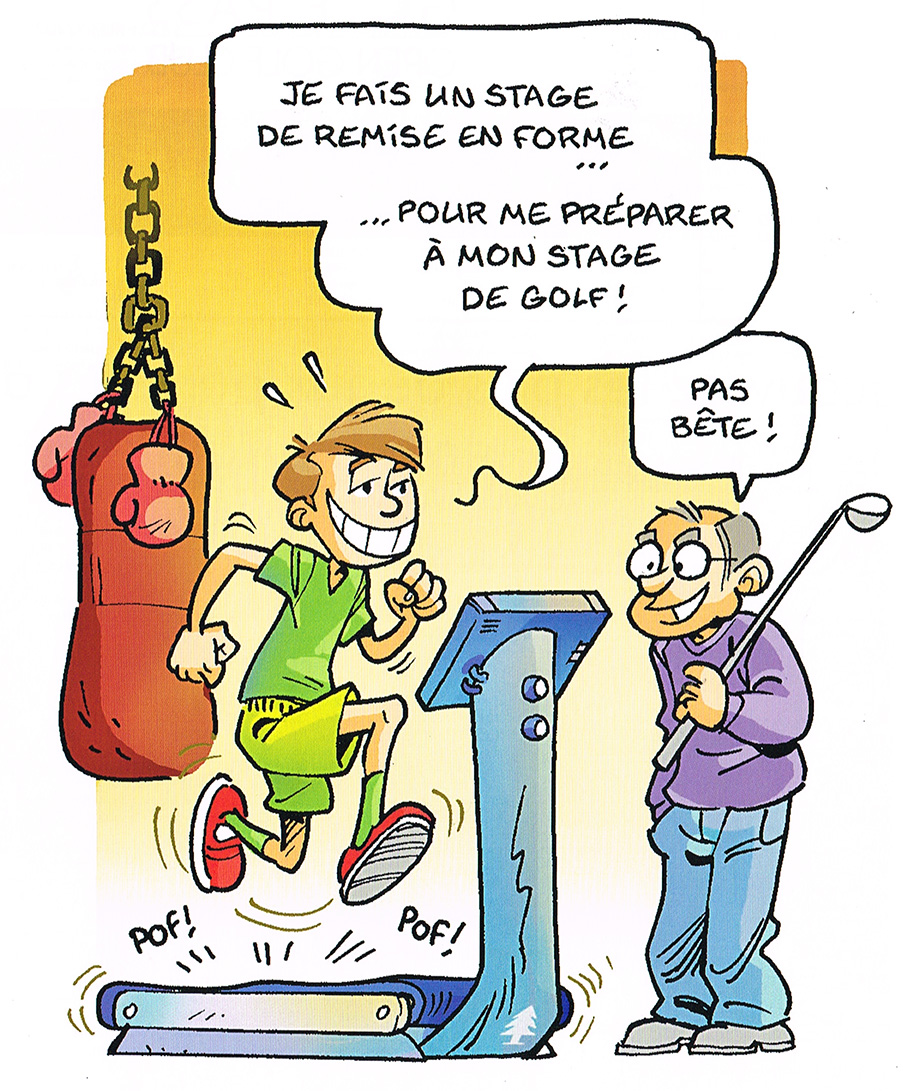 Francis SAPIN BD humoristiques: Golf magazine (Illustrations)