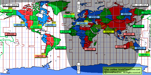 Geography 7(Introduction to Geographic Information Sytems): World Time ...