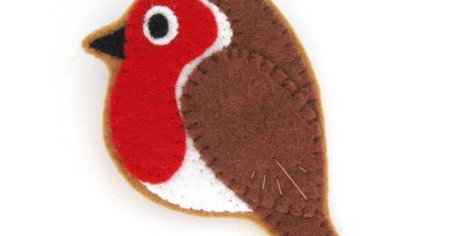 Bugs and Fishes by Lupin: New in My Shop: Felt Robins Tutorial (& Robin ...
