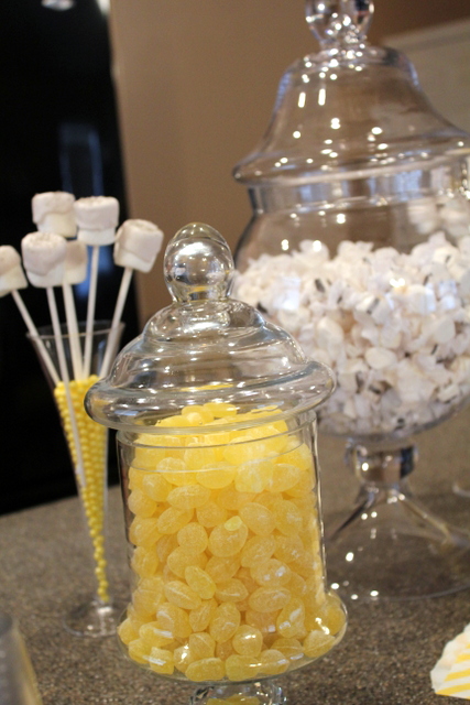 Amber's Sweet Treats: Yellow and Grey Baby Shower