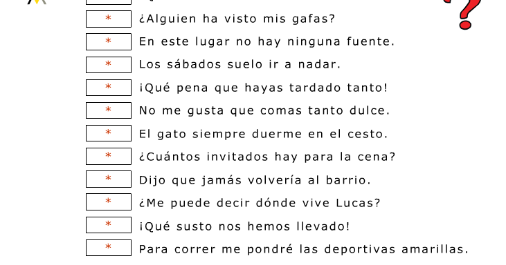Geroa LH4: GRAMÁTICA: TIPOS DE ORACIONES (JUEGOS)