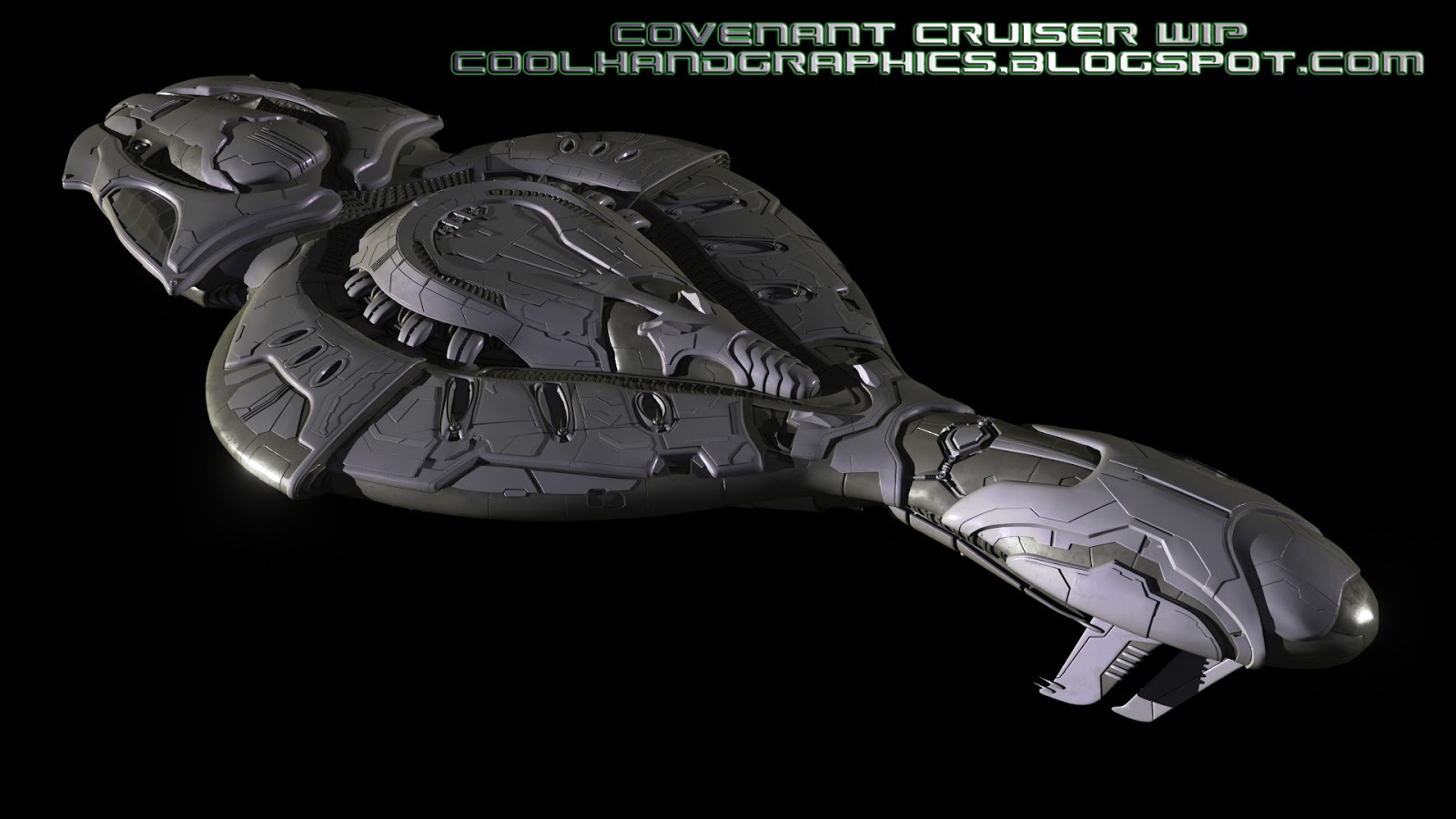 Coolhand: Big Spaceships 003 - Covenant CCS Battle Cruiser - part 2