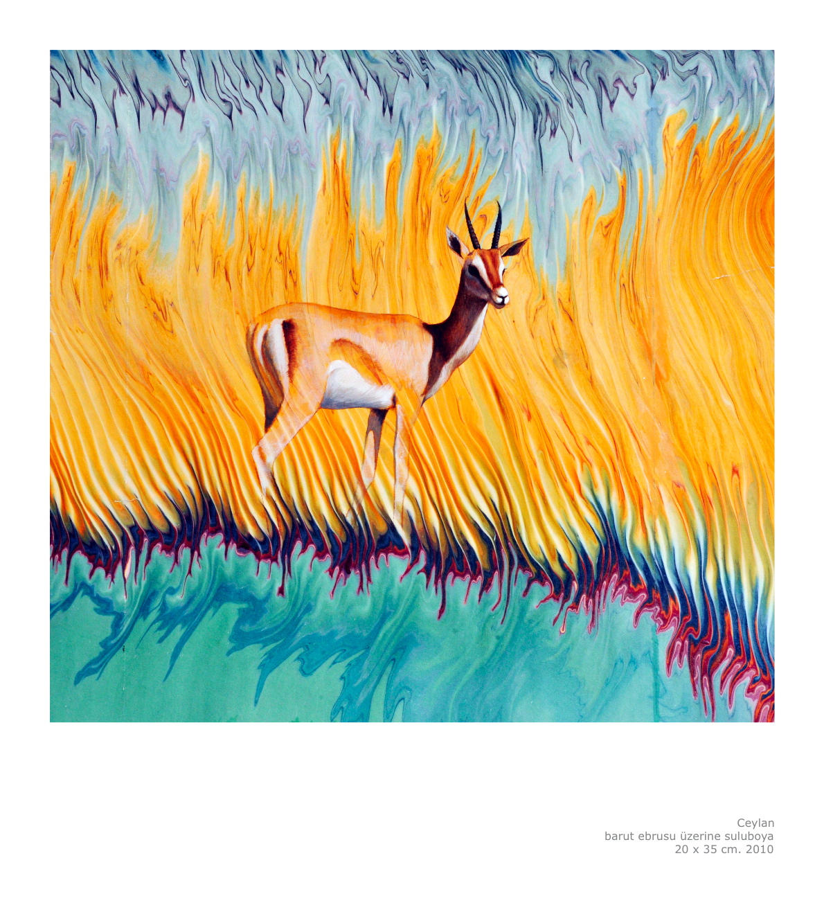 Garip AY: Painting on Ebru