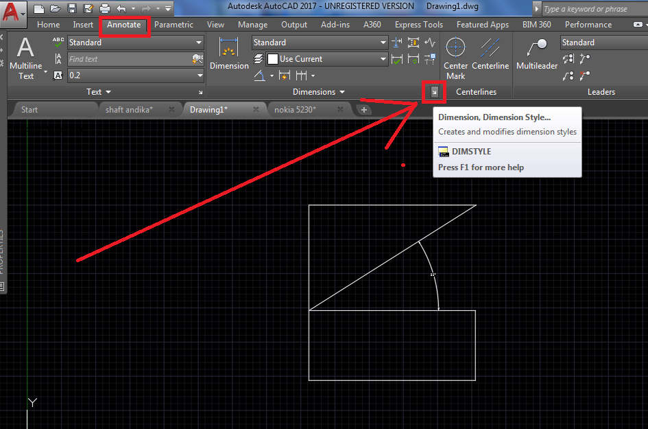 Cara Memberikan Dimensi Di Objek Pada Autocad 2017 - bagus3d