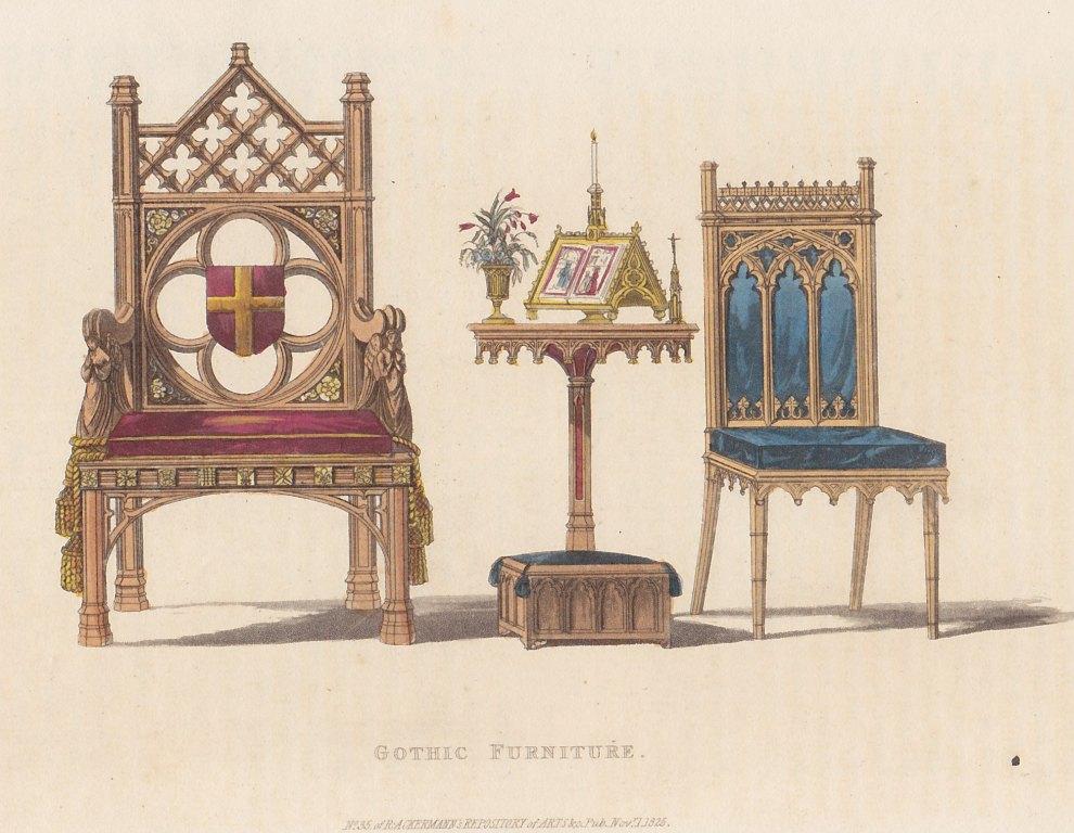 NineteenTeen: Chairs That Go Bump in the Night: Gothic Furniture, Part 1