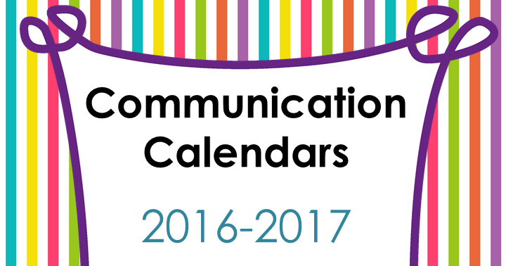 Colors and Kindergarten: Communication Calendars