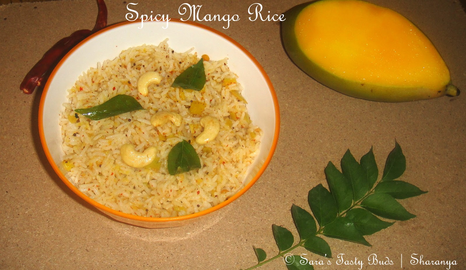 SARA'S TASTY BUDS: Spicy Mango Rice / Mangai Sadham