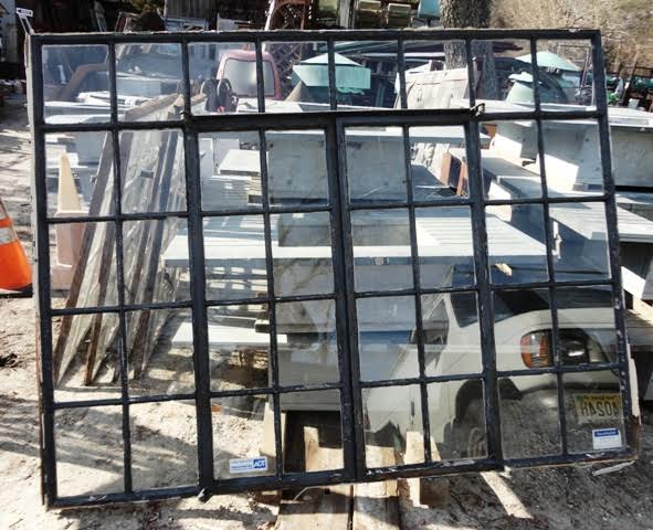 An Old Farm: Steel Factory Window Salvage