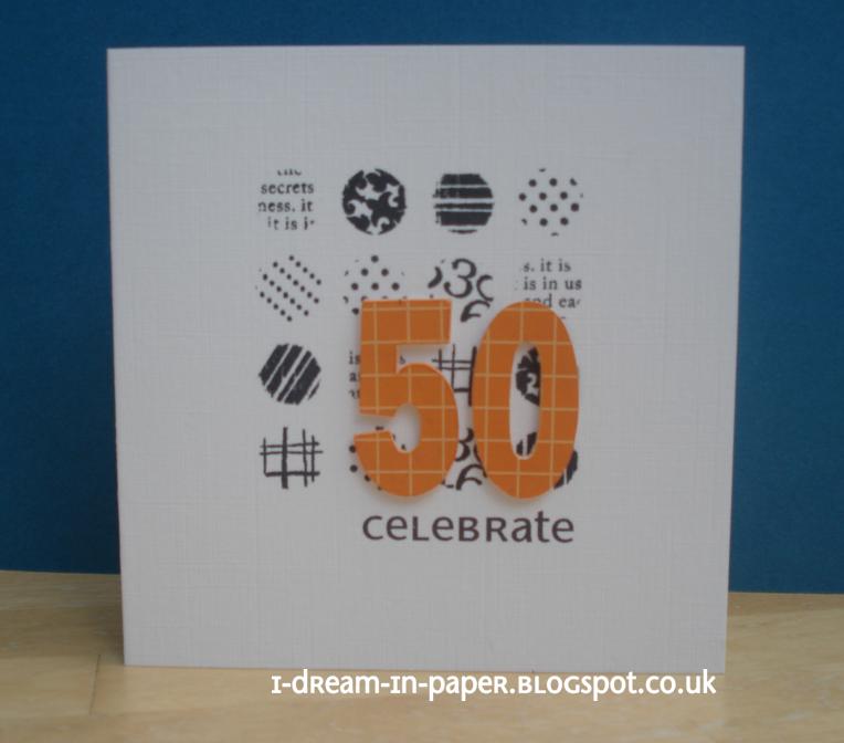I Dream in Paper: 50th birthday card