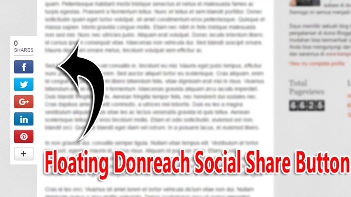 Floating Vertical Social Share Buttons With Counter