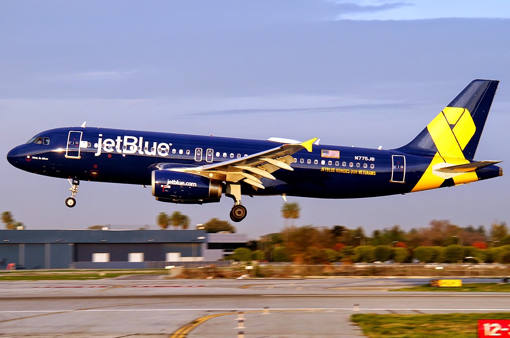 Aero Pacific Flightlines: jetBlue A320-232 N775JB "Vets in Blue"