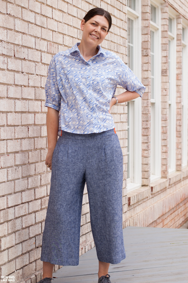 Sewing Like Mad: The Emerson Crop Pants by True Bias