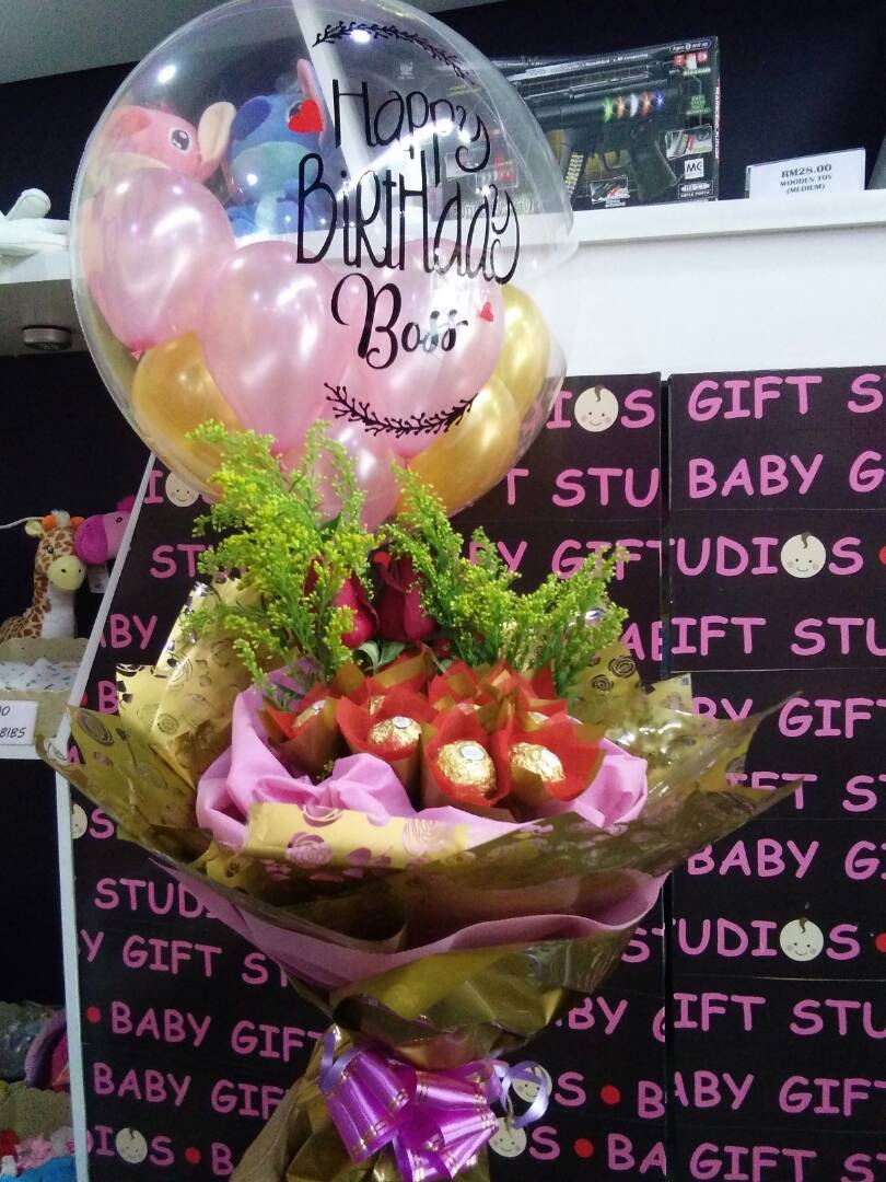 BELON HELIUM MURAH: BELON BUBBLE ( CUSTOM STICKER ON BALLON)