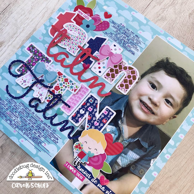 Doodlebug Design Inc Blog: FRENCH KISS Layout | with Caroli