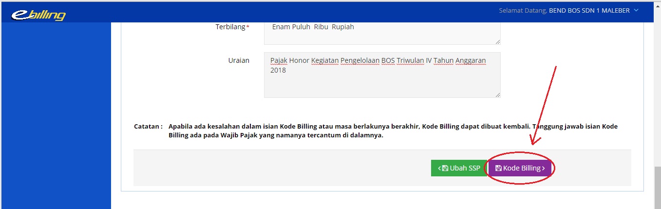 Cara Cetak e-Billing Surat Setoran Elektronik Pajak Terbaru 2019