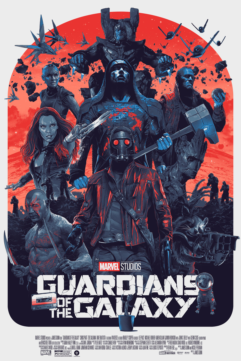 INSIDE THE ROCK POSTER FRAME BLOG: Gabz Guardians of the Galaxy Poster ...