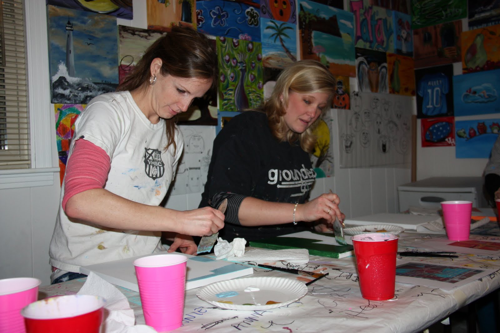 Snippets ... it's the little things.: Girls' Night Out: A Painting Party