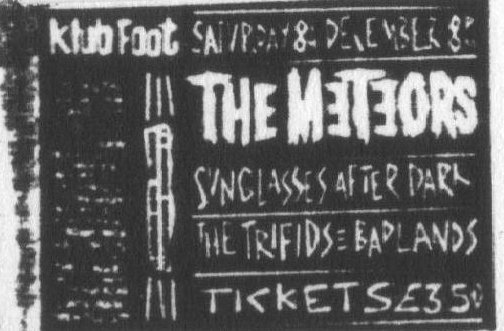 The Meteors - Gigs 1980 - 1985.: The Meteors - Gigs 1984